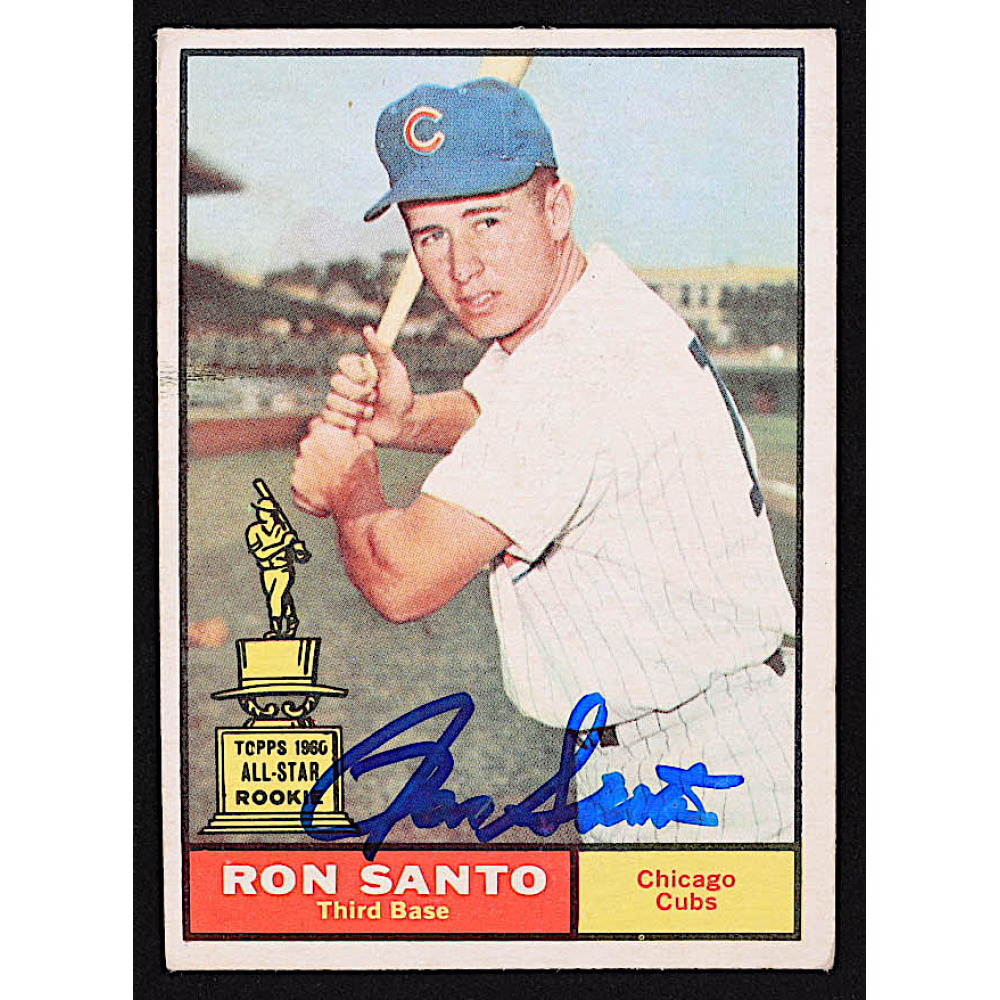 Ron Santo Signed 1961 Topps #35 RC (PSA) | Pristine Auction