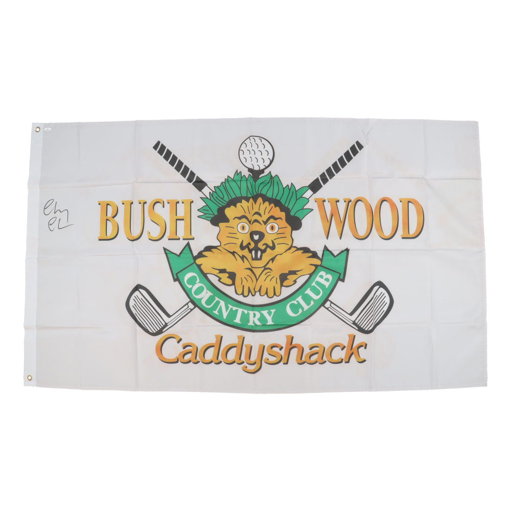 Chevy Chase Signed "Caddyshack" Bushwood Country Club Flag (JSA ...