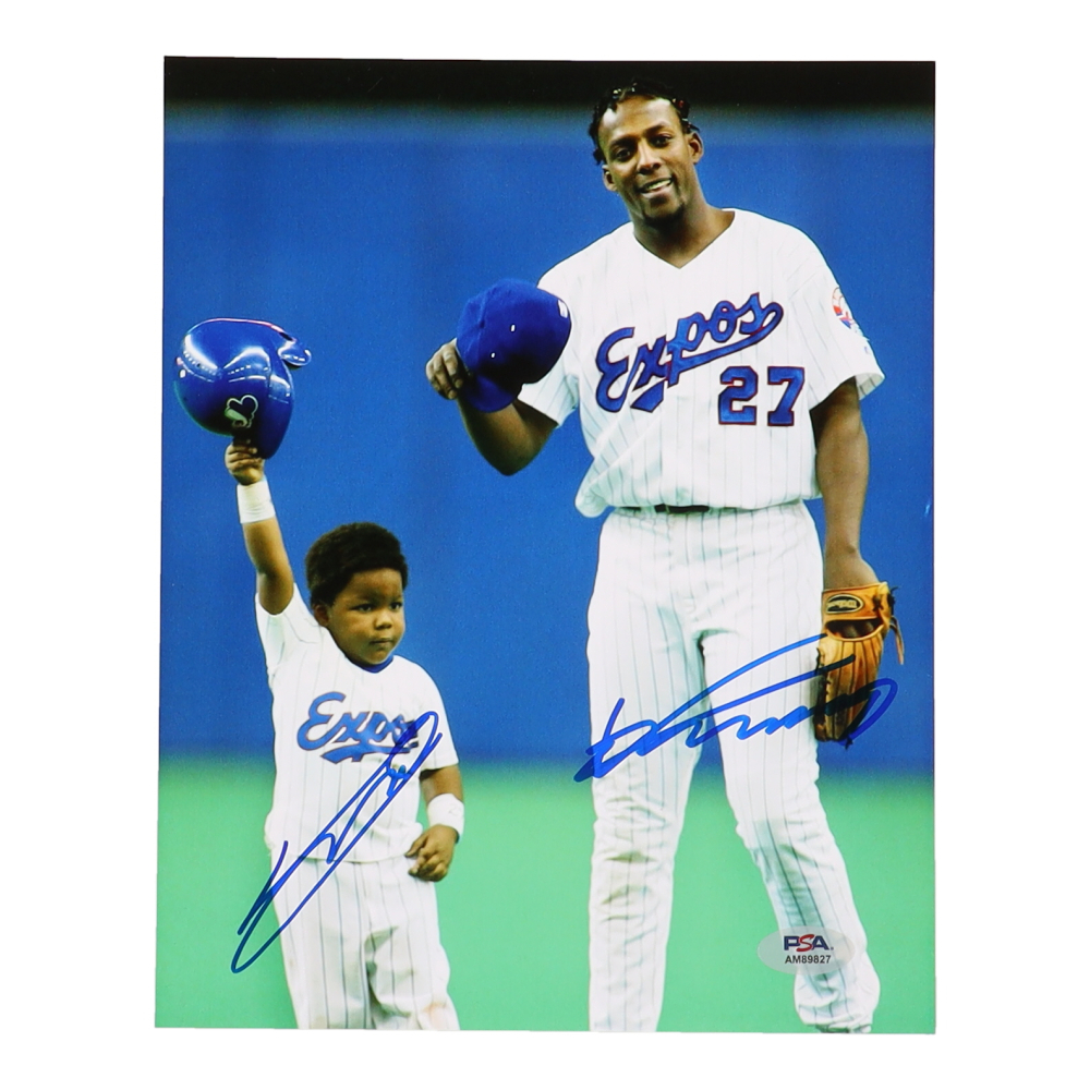 Vladimir Guerrero Sr. & Vladimir Guerrero Jr. Signed Expos 8x10 Photo ...