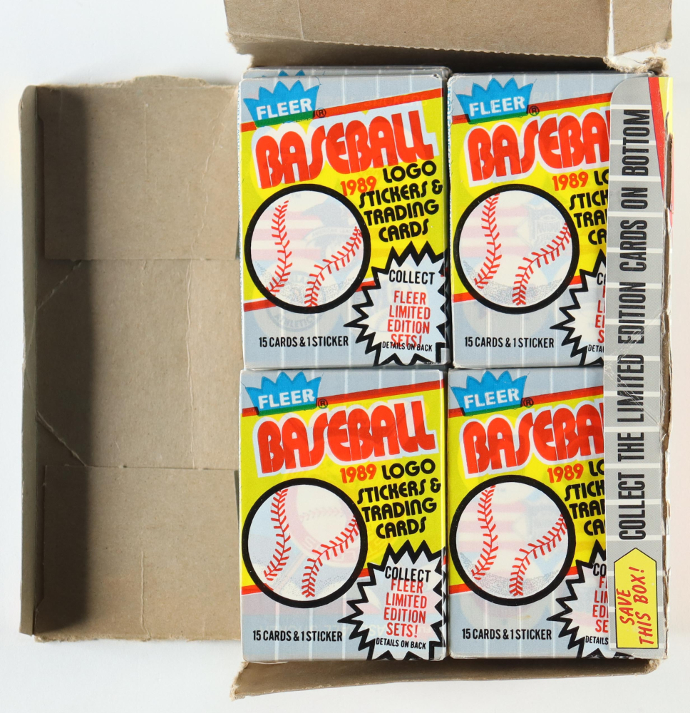 1989 Fleer Baseball Wax Box With (36) Packs | Pristine Auction