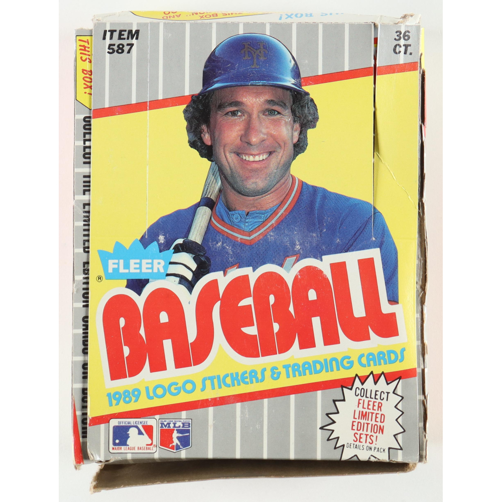 1989 Fleer Baseball Wax Box With (36) Packs | Pristine Auction