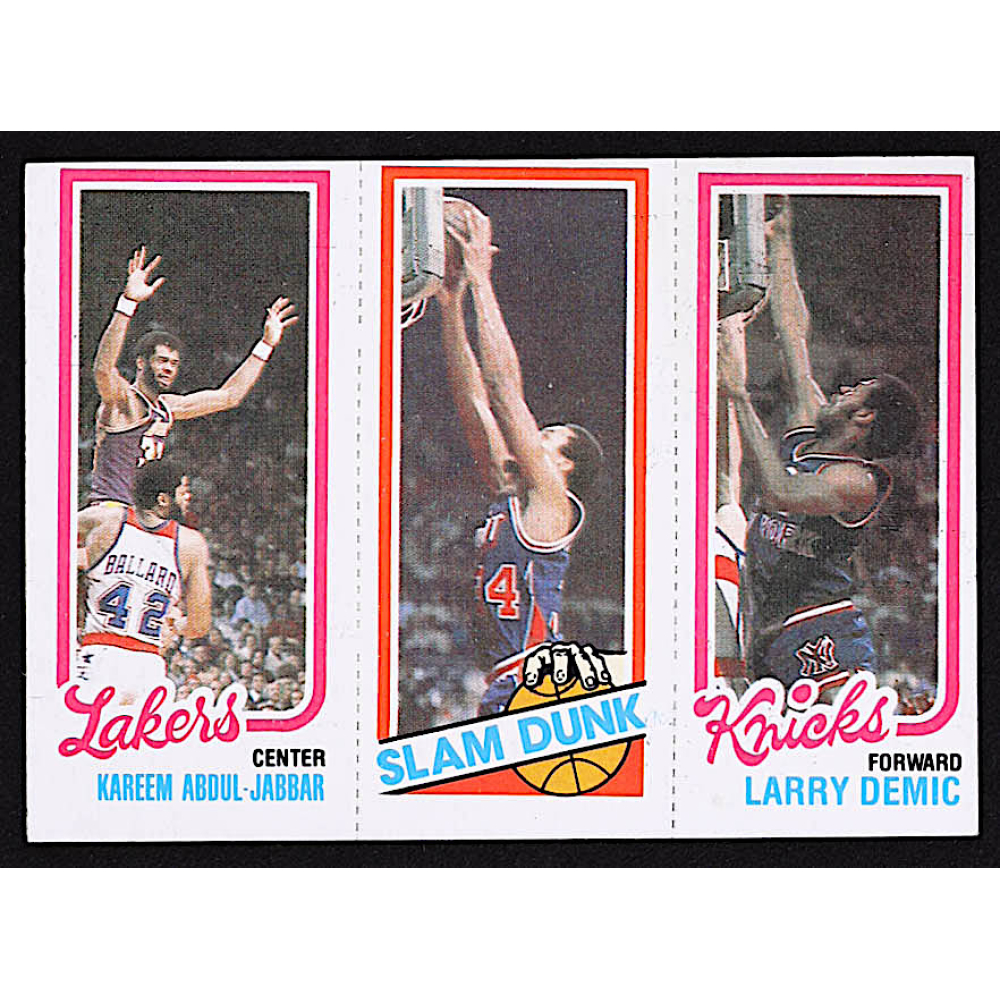 Kareem Abdul-Jabbar / John Shumate / Larry Demic 1980-81 Topps #132 ...