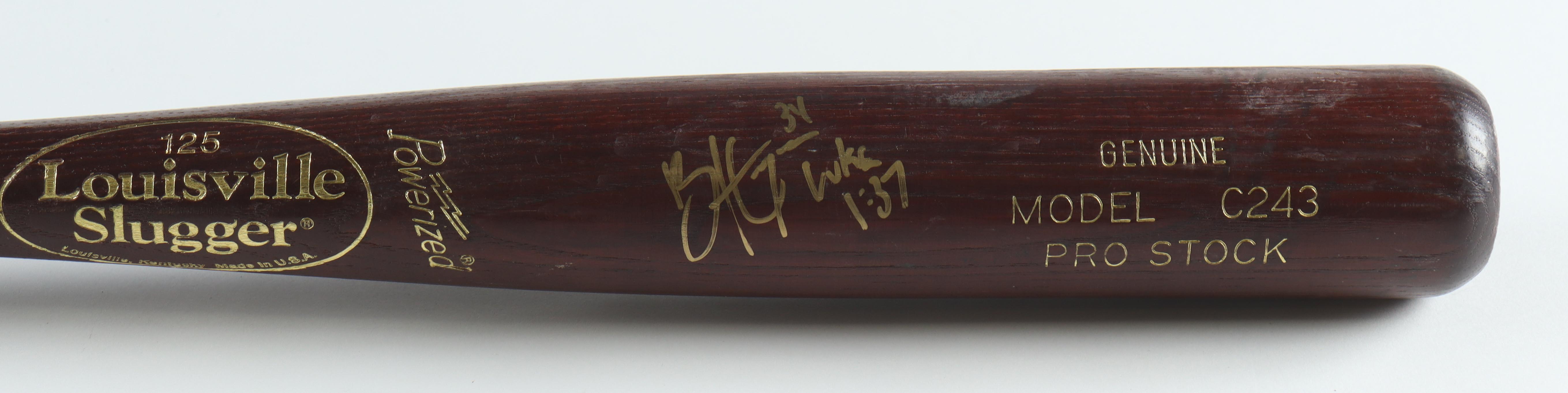 Bryce Harper Signed Louisville Slugger Pro Stock Baseball Bat (JSA ...
