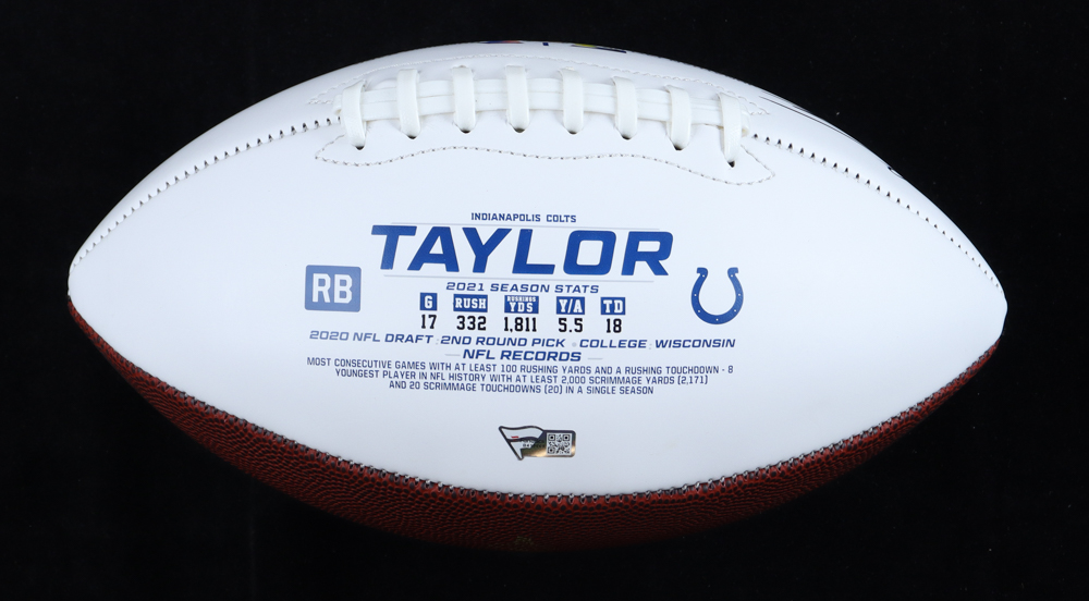 Jonathan Taylor Signed Colts Commemorative Football (Fanatics ...
