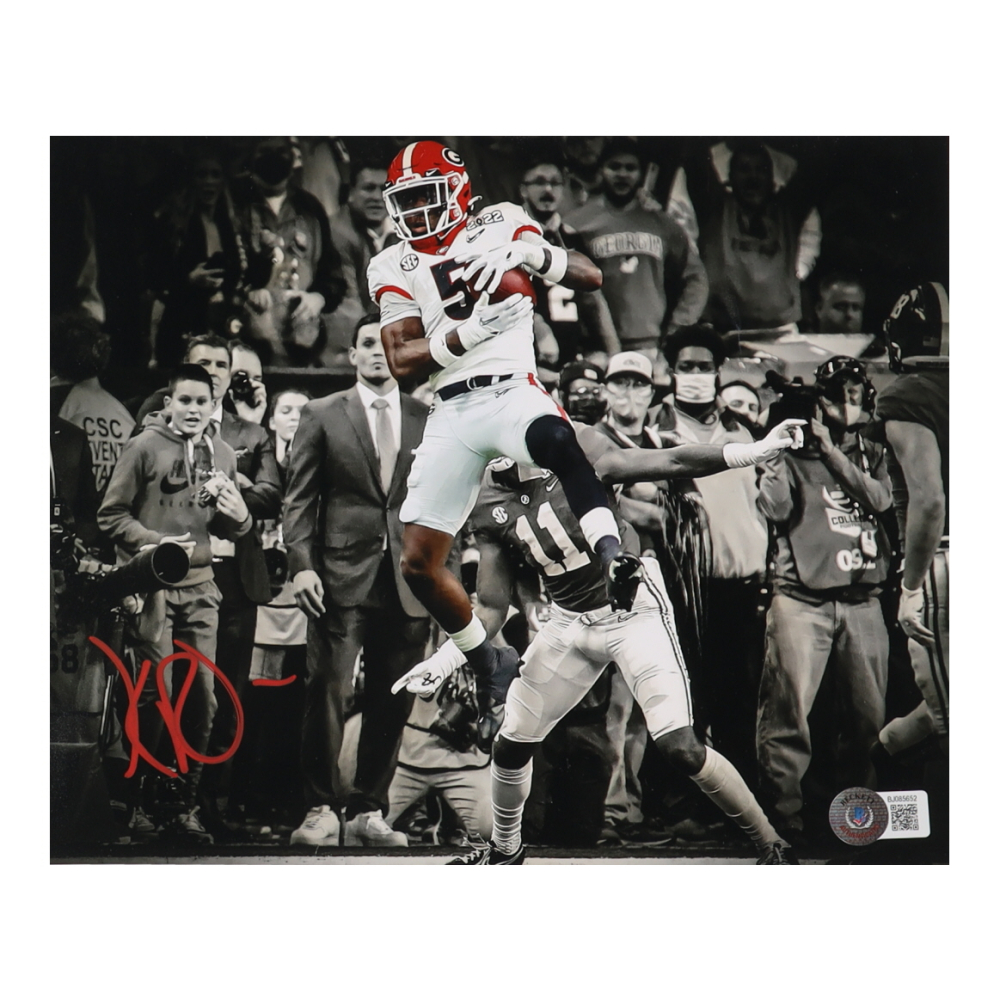 Kelee Ringo Signed Georgia Bulldogs 8x10 Photo (Beckett) | Pristine Auction