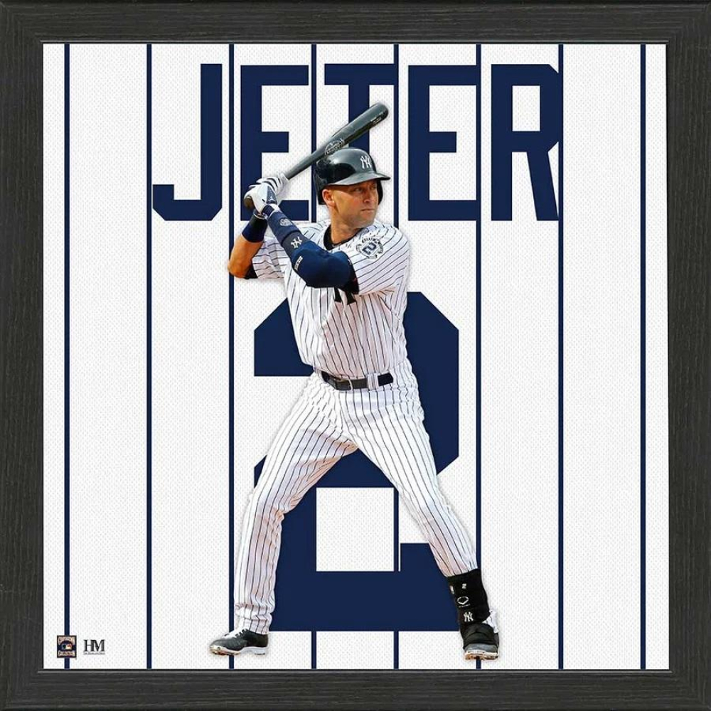 Derek Jeter Yankees "Impact Jersey" Custom Framed Photo | Pristine Auction