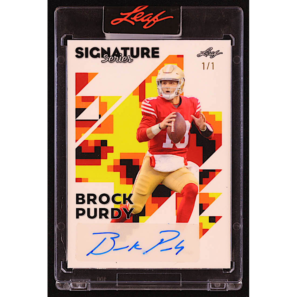 Brock Purdy 2023 Leaf Signature Series Pixel Art #BABP1 #1/1 | Pristine ...