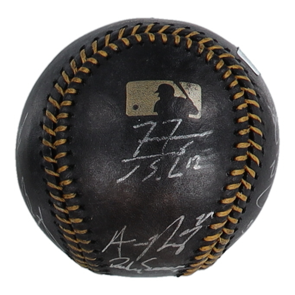 2021 Braves OML Black Leather Baseball Team-Signed by (13) with Freddie ...