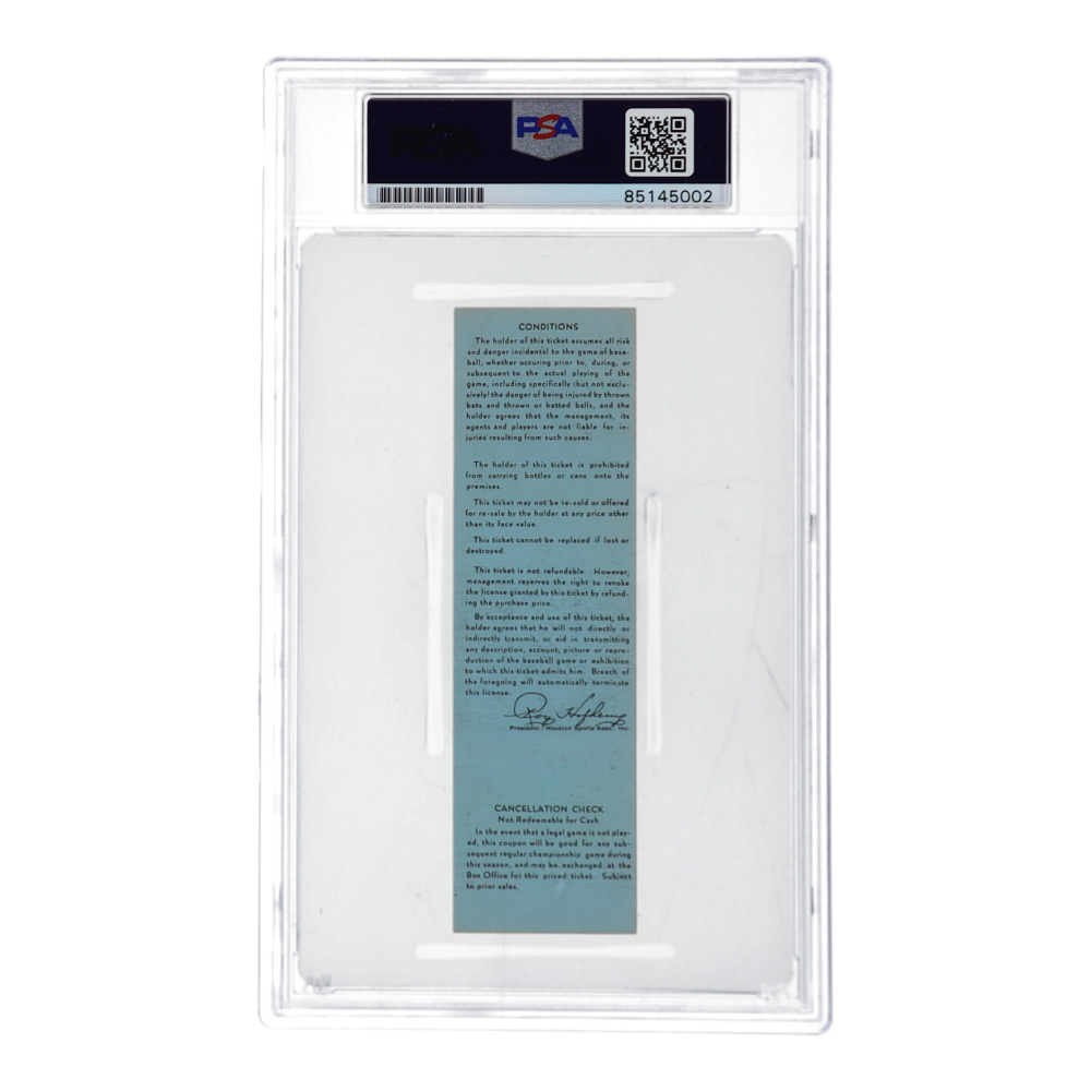 Nolan Ryan Signed 1969 Astros Astrodome Original Ticket Inscribed "108. ...