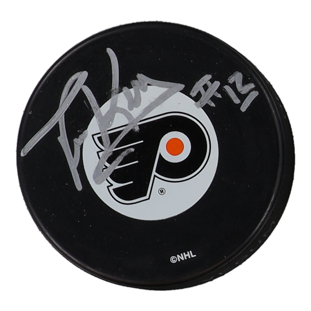 Tim Kerr Signed Flyers Logo Hockey Puck (PSA) | Pristine Auction