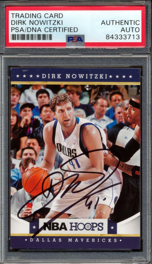 Dirk Nowitzki Signed 2012-13 Hoops #37 (PSA) | Pristine Auction