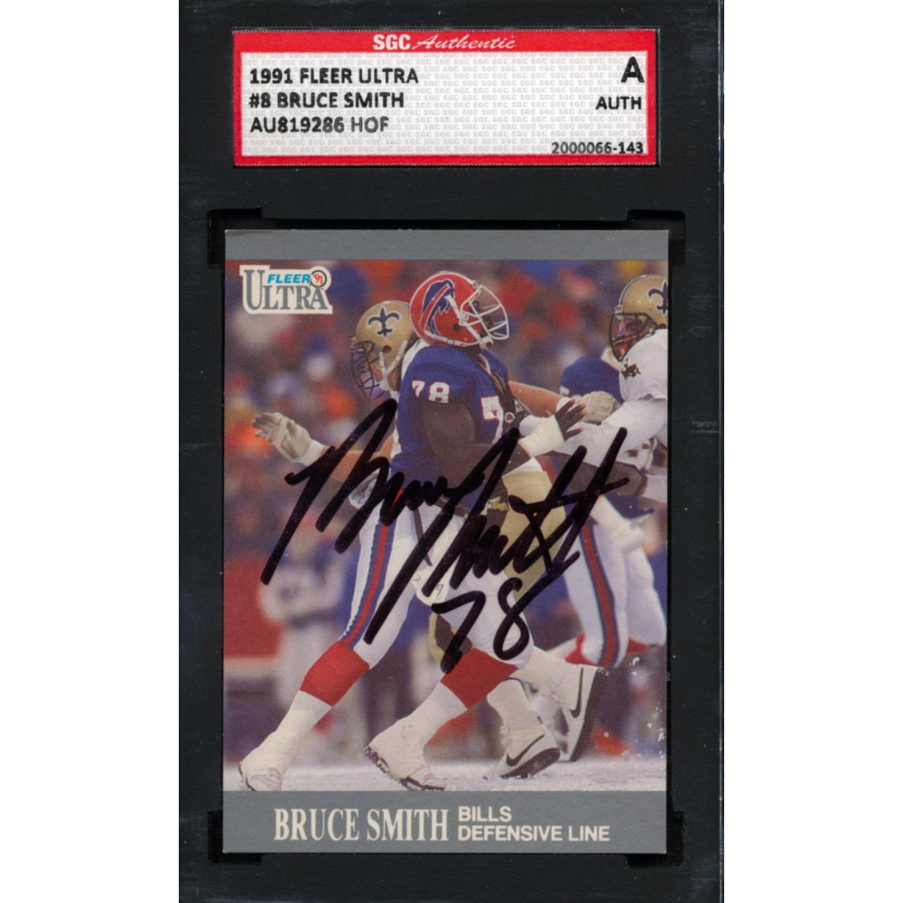 Bruce Smith Signed 1991 Ultra #8 (SGC) | Pristine Auction