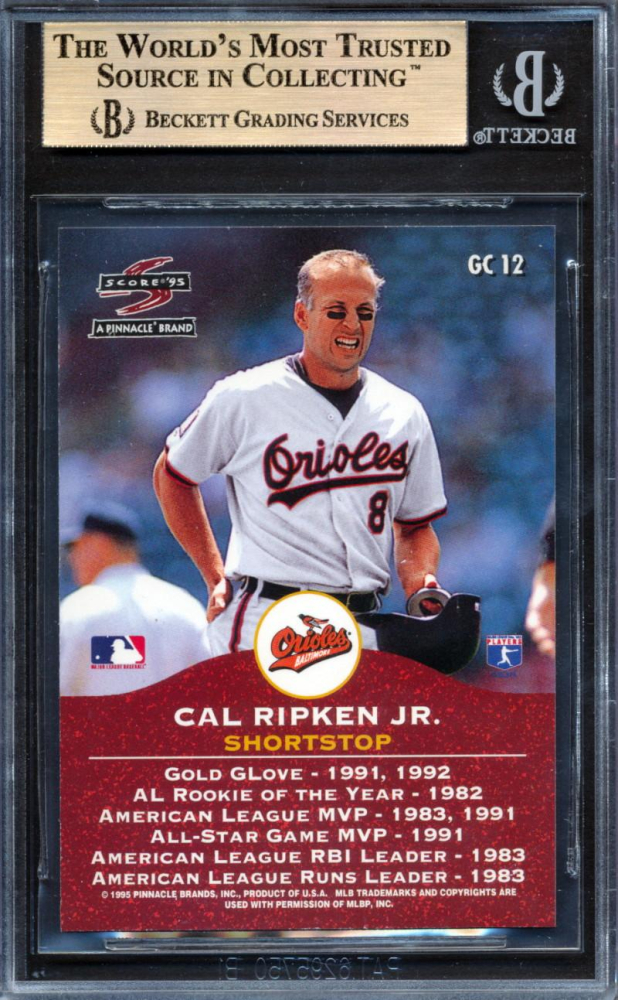 Cal Ripken Jr. 1995 Score Double Gold Champs #GC12 (BGS 9.5) | Pristine ...