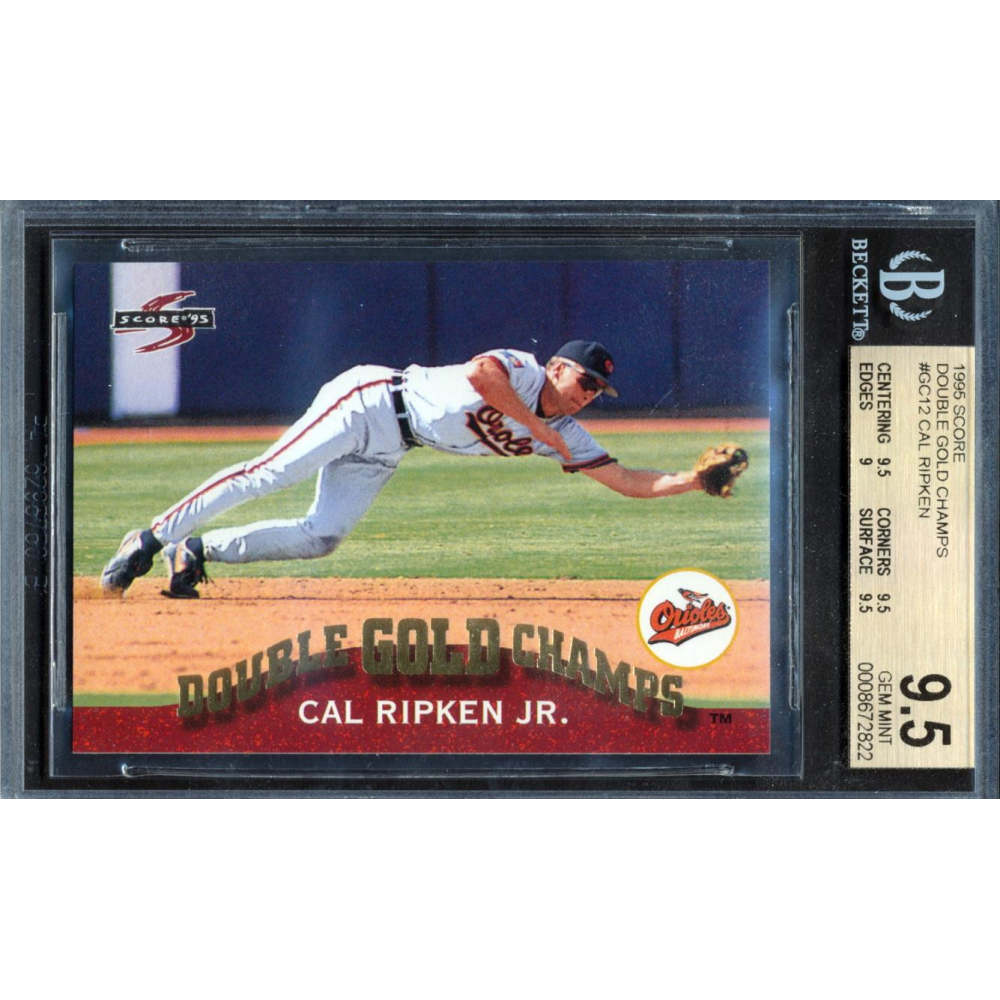 Cal Ripken Jr. 1995 Score Double Gold Champs #GC12 (BGS 9.5) | Pristine ...