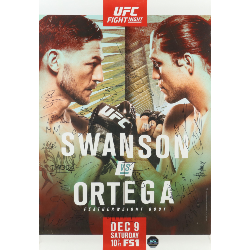 "UFC Fight Night" LE 27x39 Fight Poster Signed By (22) With Cub Swanson ...