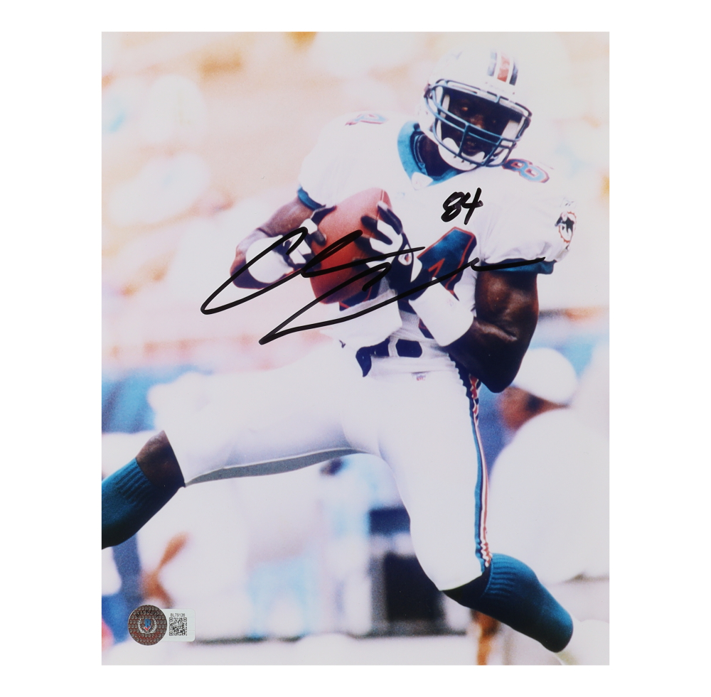 Chris Chambers Signed Dolphins 8x10 Photo (Beckett) | Pristine Auction
