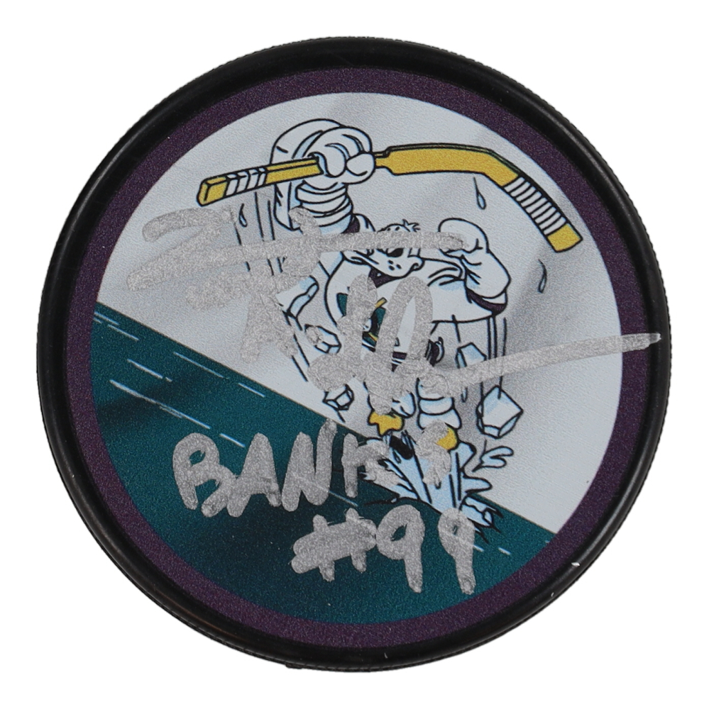 Vincent LaRusso Signed "The Mighty Ducks" Logo Hockey Puck Inscribed ...