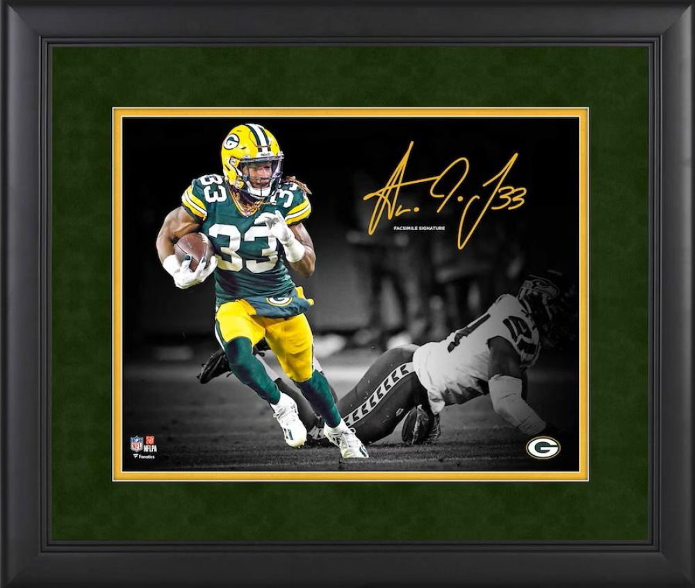 Aaron Jones Packers Custom Framed Photo | Pristine Auction