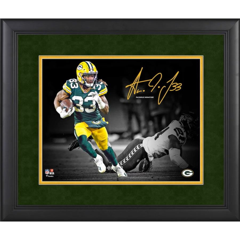 Aaron Jones Packers Custom Framed Photo | Pristine Auction