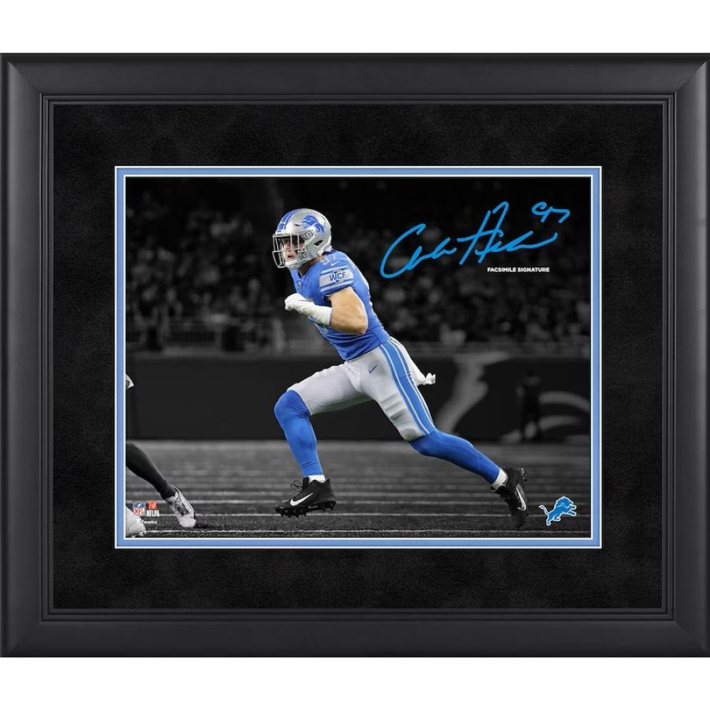 Aiden Hutchinson Lions Custom Framed Photo | Pristine Auction