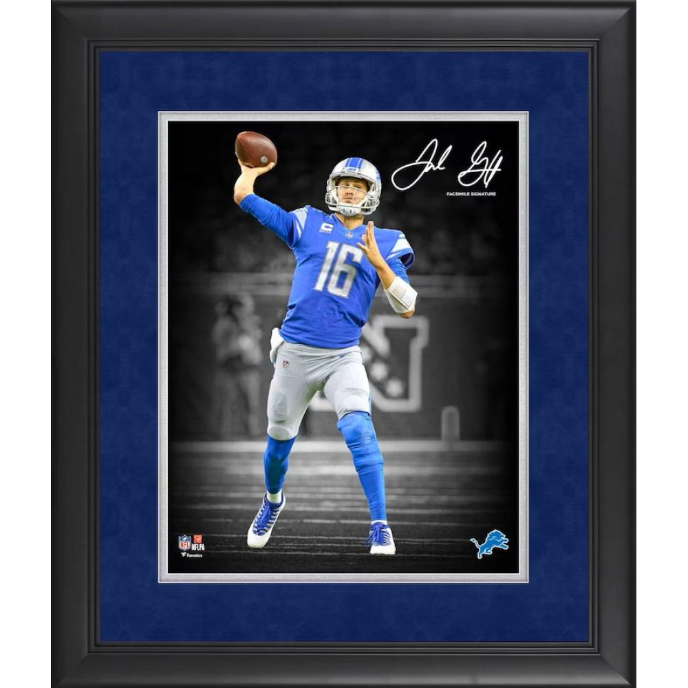 Jared Goff Lions Custom Framed Photo | Pristine Auction