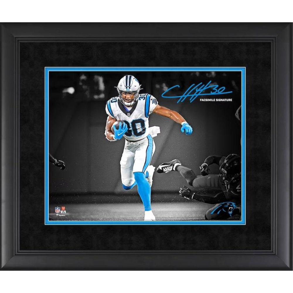 Chuba Hubbard Panthers Custom Framed Photo | Pristine Auction