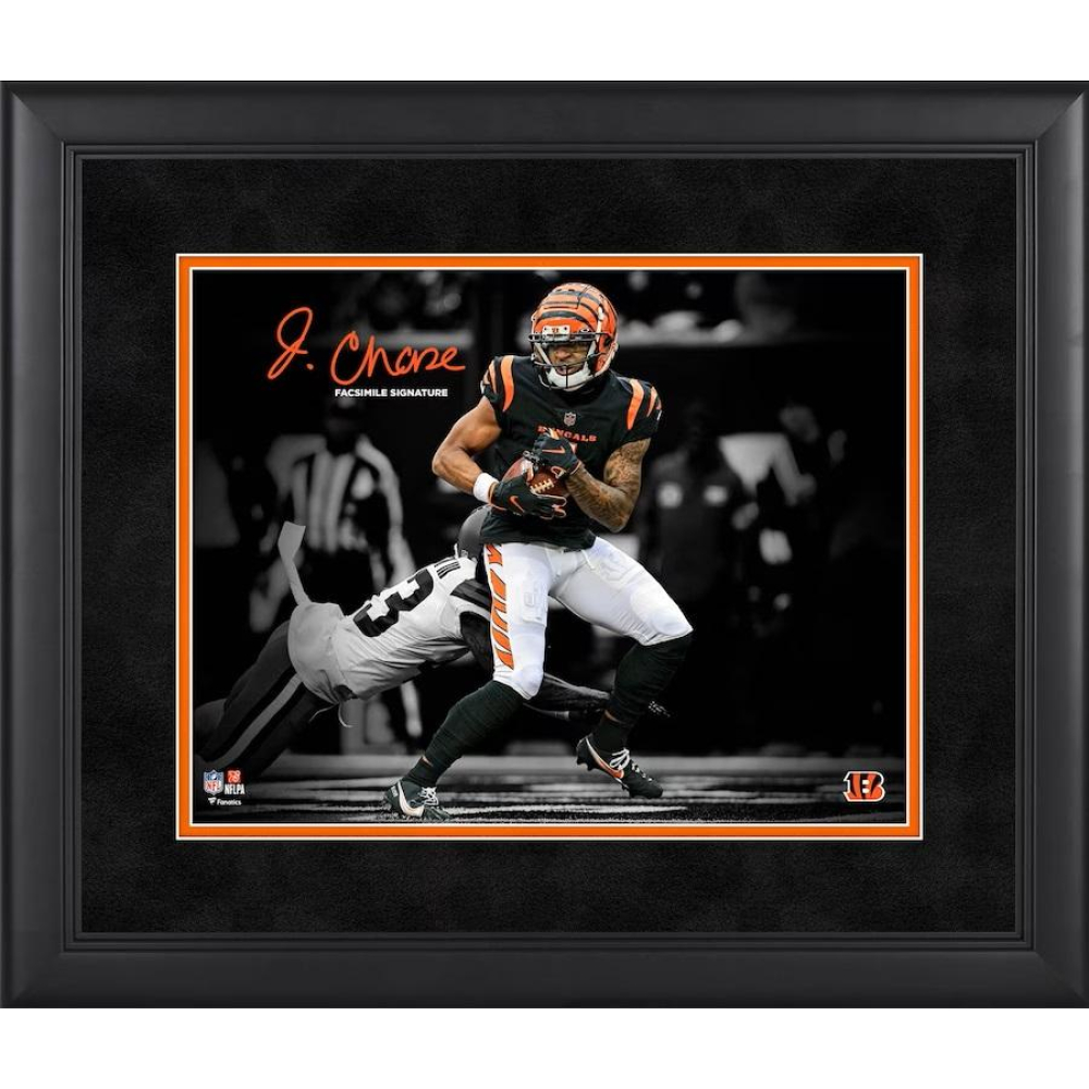 Ja'Marr Chase Bengals Custom Framed Photo | Pristine Auction
