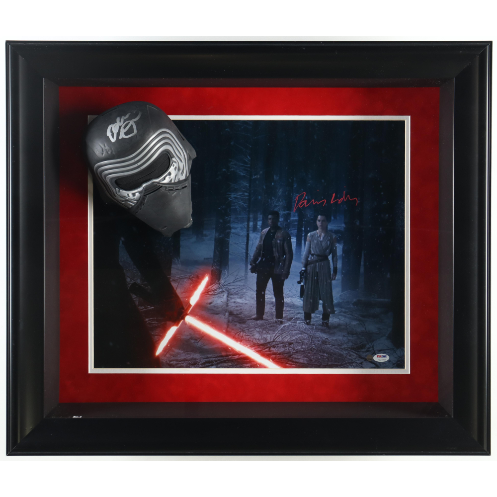 Daisy Ridley & Adam Driver Signed "Star Wars: The Force Awakens" Custom ...