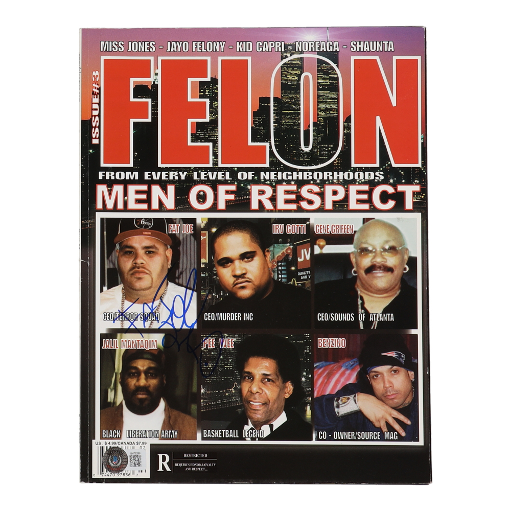 Fat Joe Signed Felon Magazine Cover (Beckett) | Pristine Auction