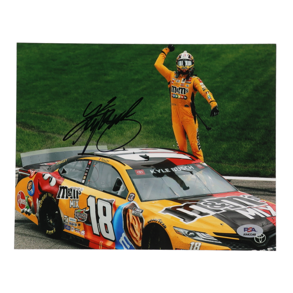 Kyle Busch Signed NASCAR 8x10 Photo (PSA) | Pristine Auction