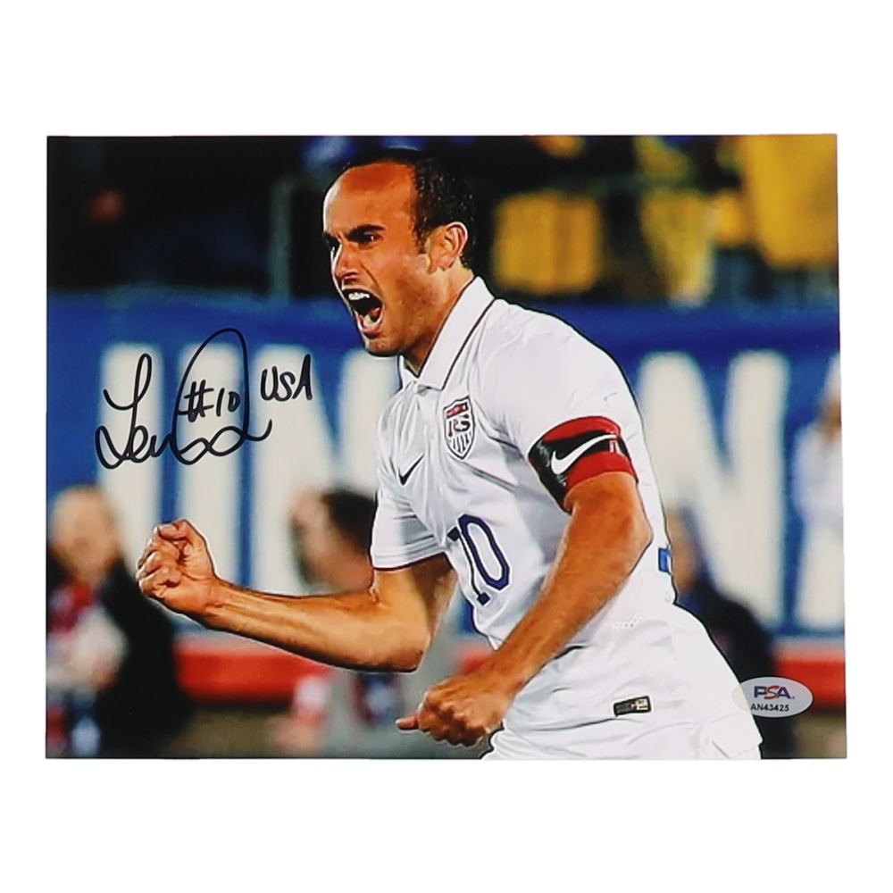 Landon Donovan Signed Team USA 8x10 Photo Inscribed "USA" (Beckett ...