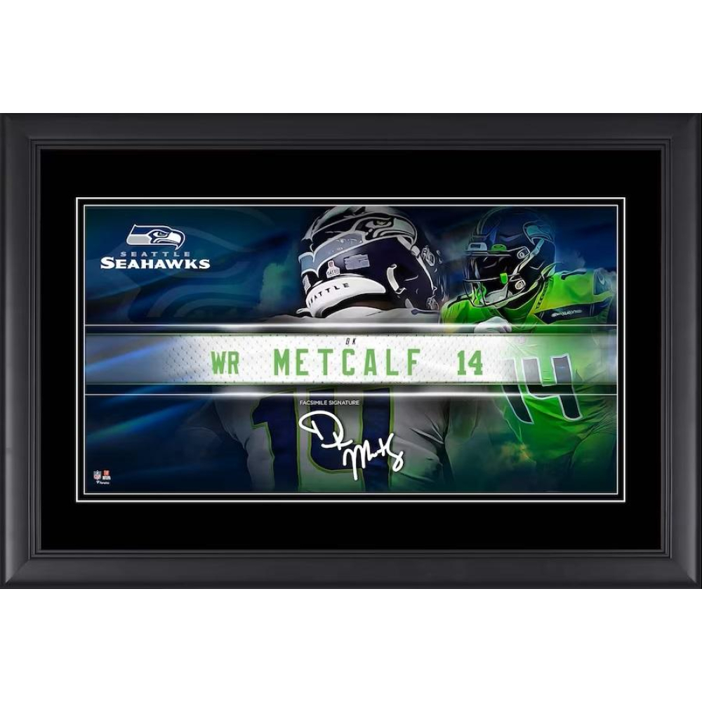 D.K. Metcalf Seahawks Custom Framed Nameplate Photo Display | Pristine ...