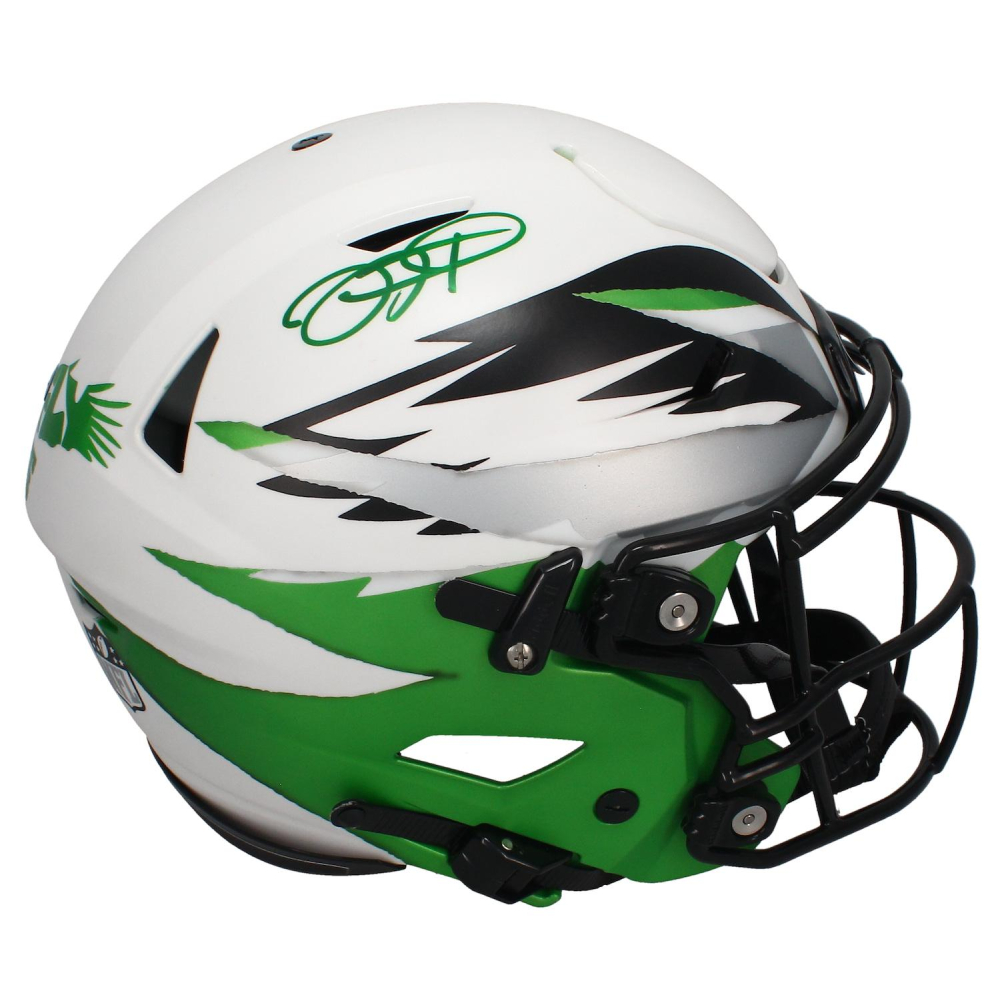 Jalen Hurts Signed Eagles LE Full-Size Authentic On-Field Custom Ripped ...