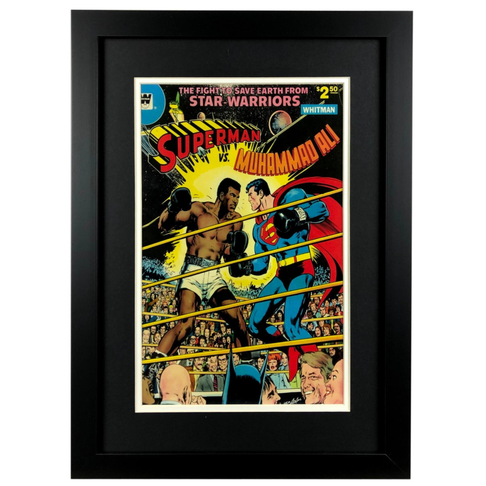 Superman vs Muhammad Ali Custom Framed 1978 Comic Book Art Cover Photo ...