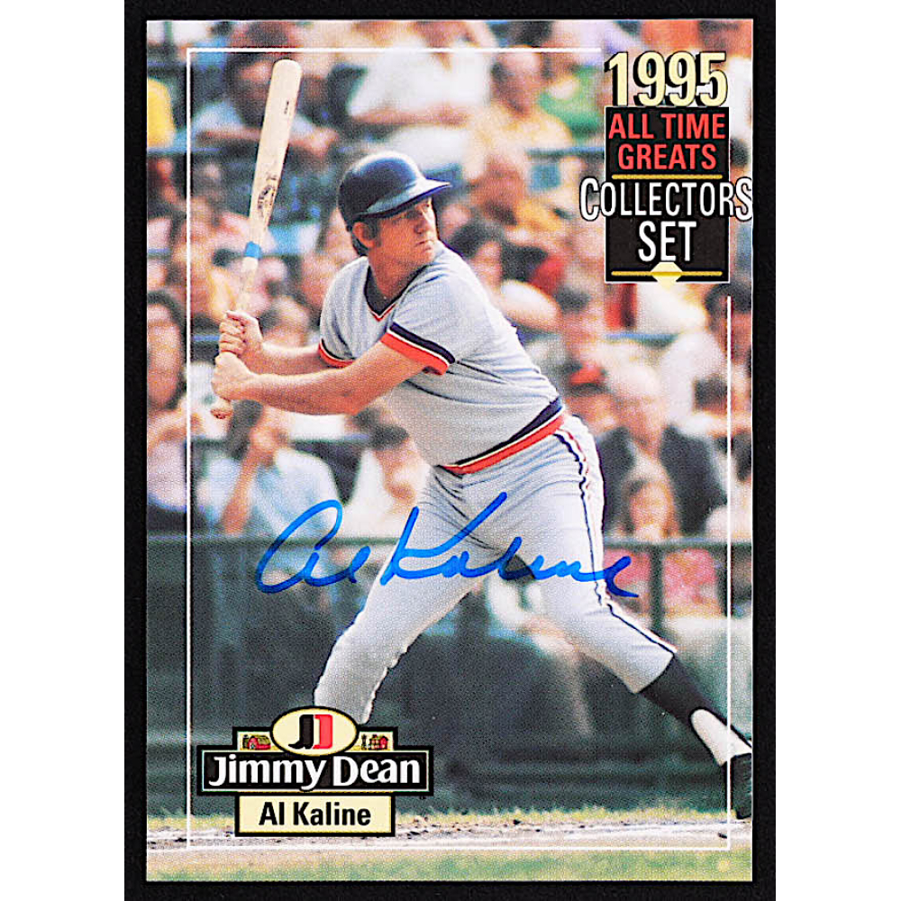 Al Kaline Signed 1995 Jimmy Dean All-Time Greats #3 (Beckett ...