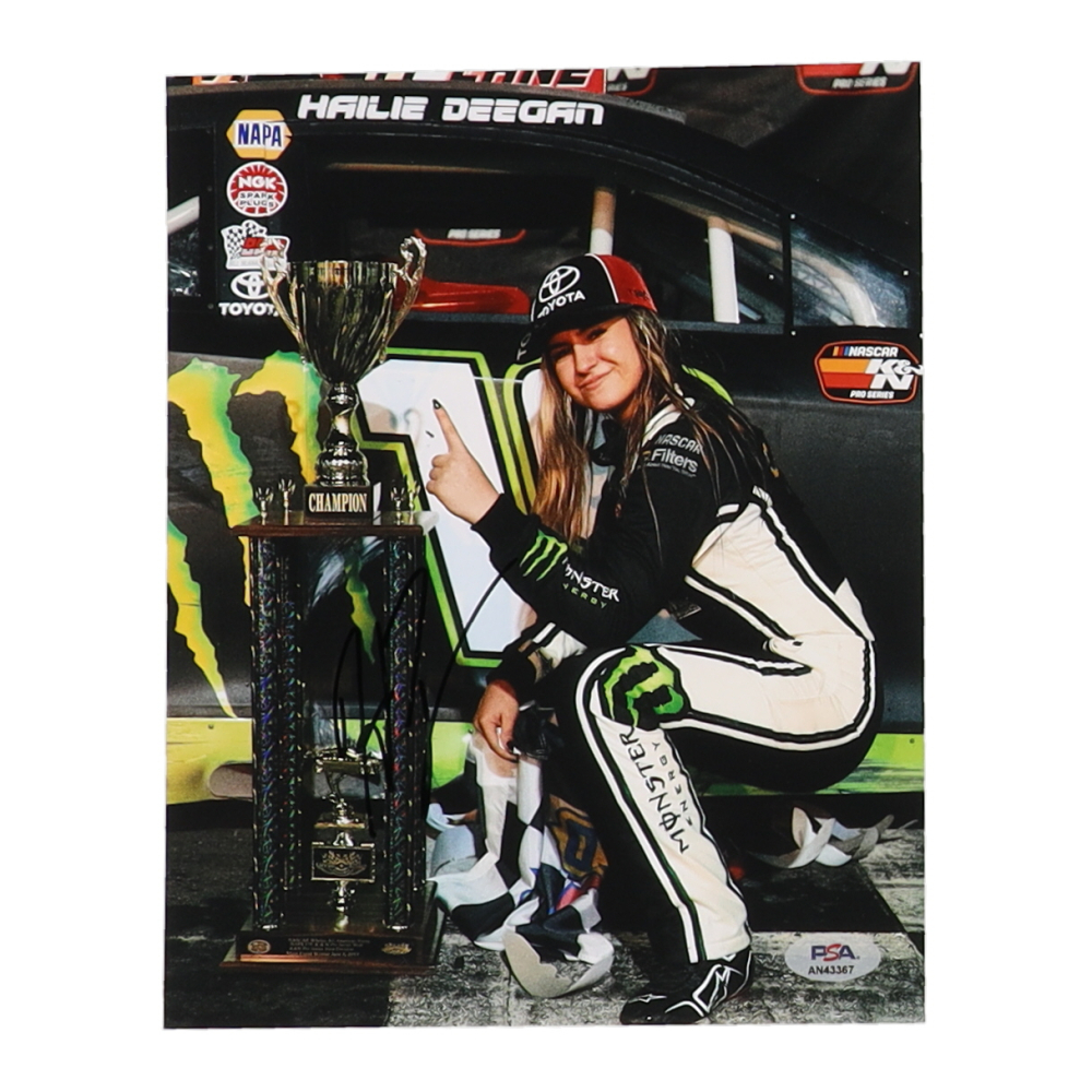 Hailie Deegan Signed NASCAR 8x10 Photo (PSA) | Pristine Auction