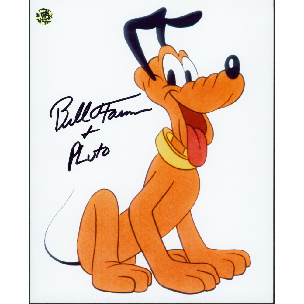 Bill Farmer Signed Disney 8x10 Photo Inscribed "Pluto" (Wizard World) | Pristine Auction