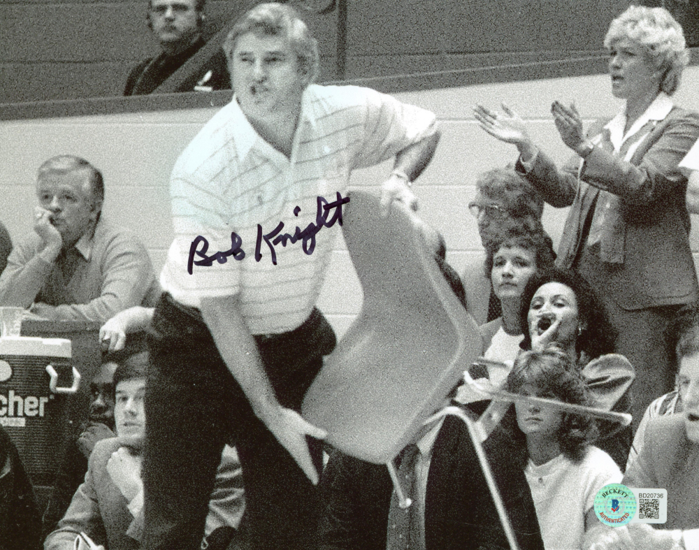 Bobby Knight Signed Indiana Hoosiers 8x10 Photo (Beckett) | Pristine ...