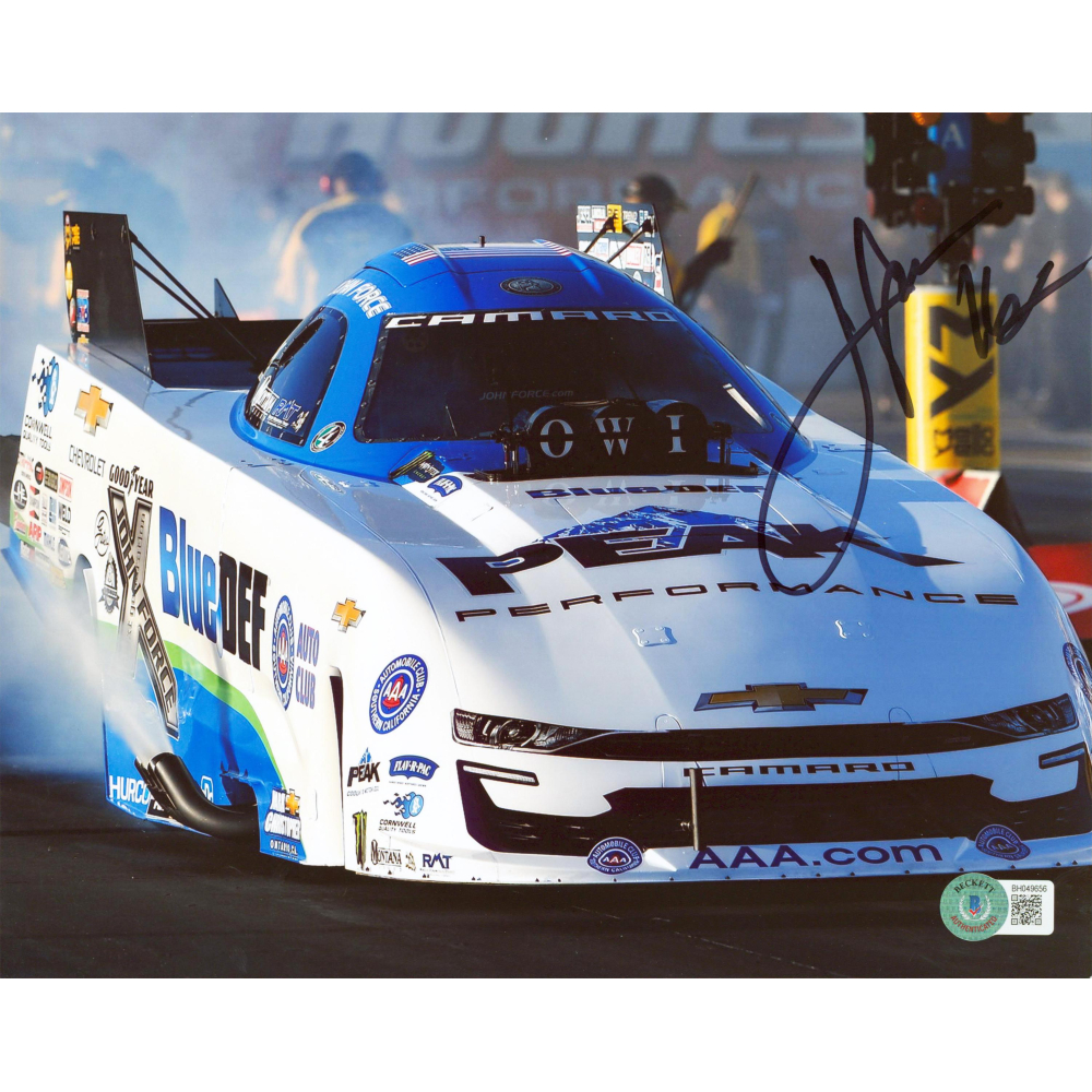 John Force Signed 8x10 Photo (Beckett) | Pristine Auction