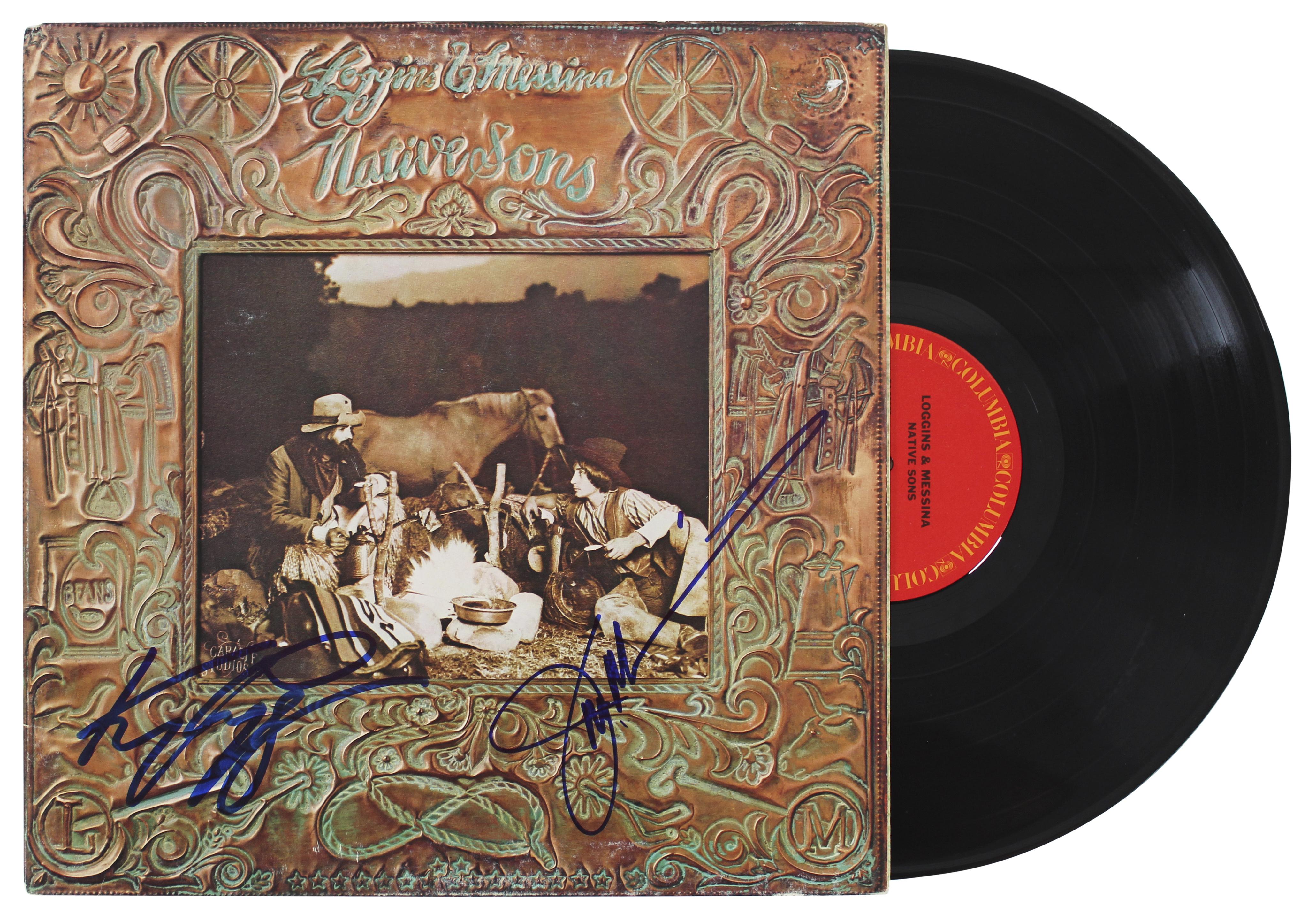 Kenny Loggins & Jim Messina Signed "Native Sons" Vinyl Album Cover with ...