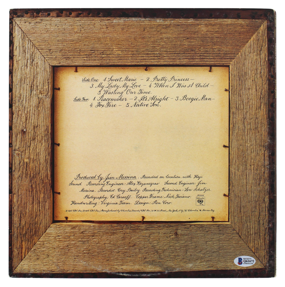 Kenny Loggins & Jim Messina Signed "Native Sons" Vinyl Album Cover with ...