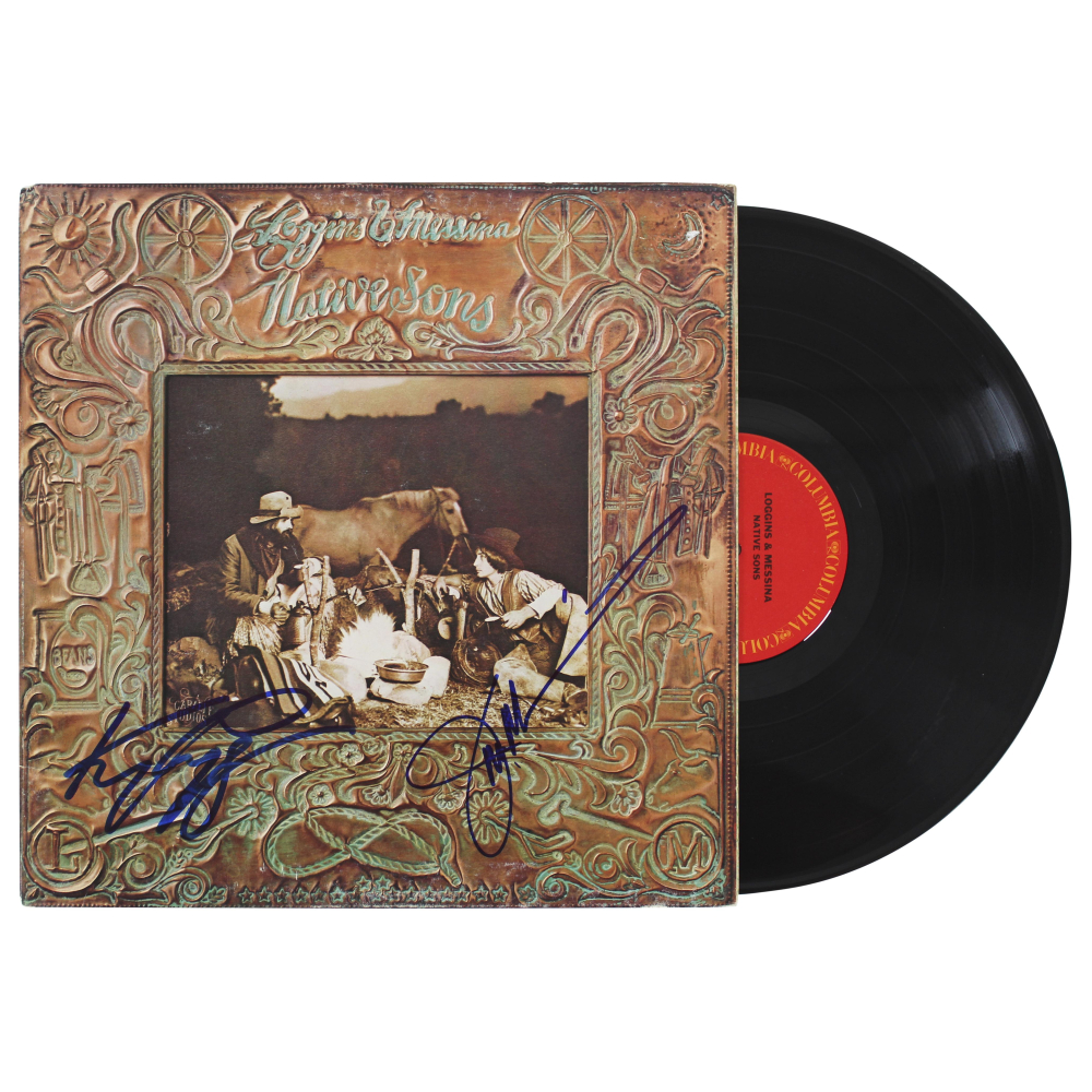 Kenny Loggins & Jim Messina Signed "Native Sons" Vinyl Album Cover with ...