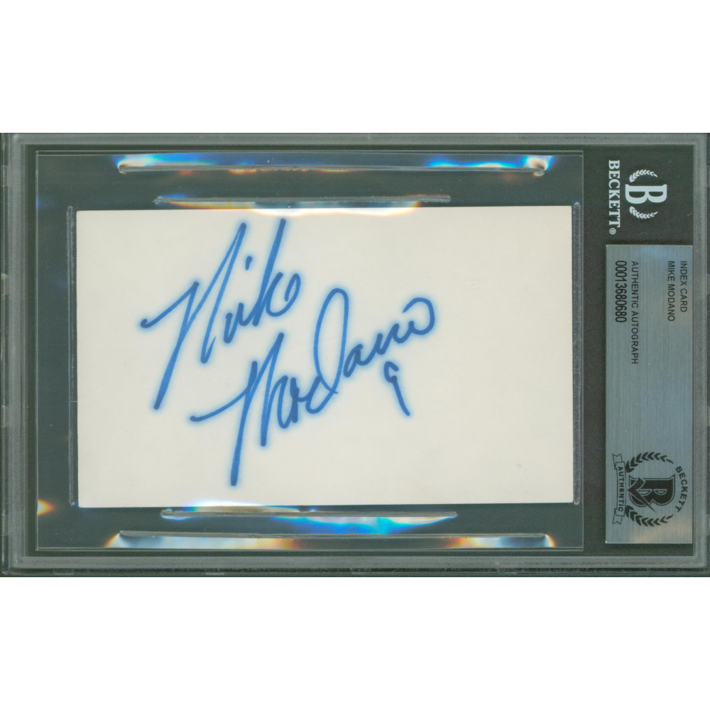 Mike Modano Signed 3x5 Index Card (BGS) | Pristine Auction
