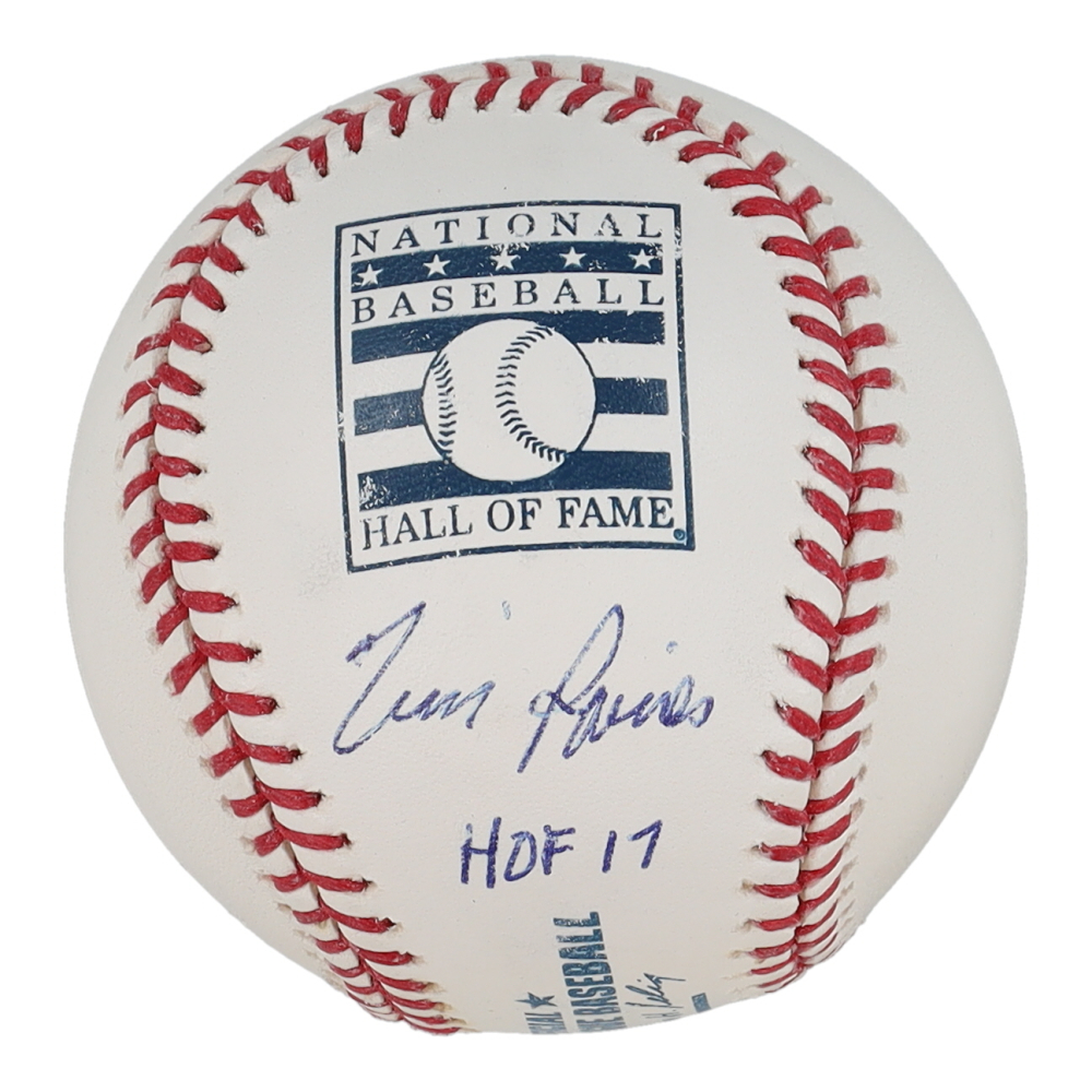 Tim Raines Signed Hall of Fame Logo OML Baseball Inscribed "HOF 17 ...