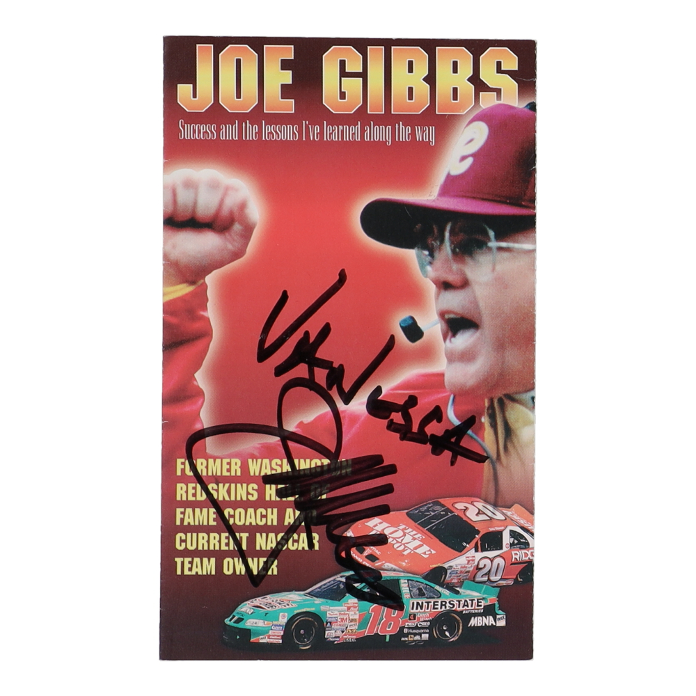 Joe Gibbs Signed NASCAR "Success and the lessons I've learned along the ...