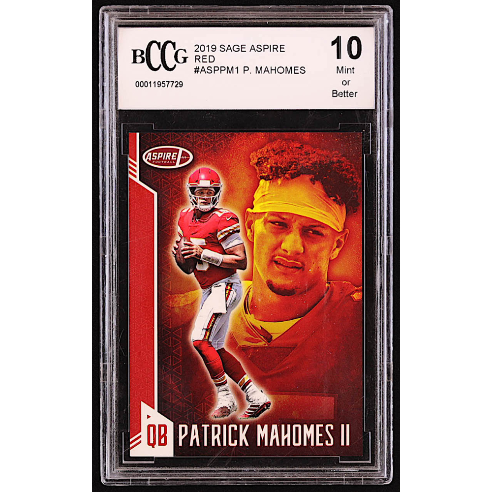 Patrick Mahomes II 2019 SAGE Aspire Red #ASPPM1 (BCCG 10) | Pristine ...