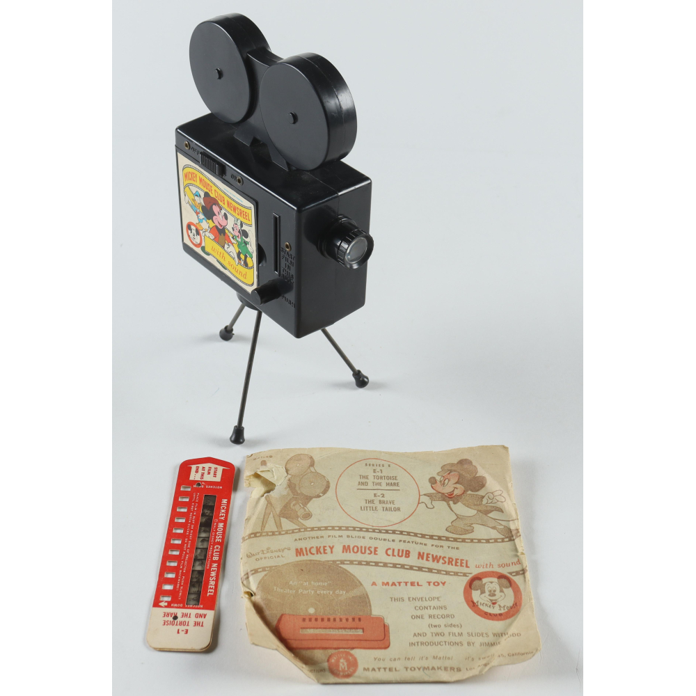 1955 Vintage Disney Mickey Mouse Film Viewer with Original 1955 Slides ...