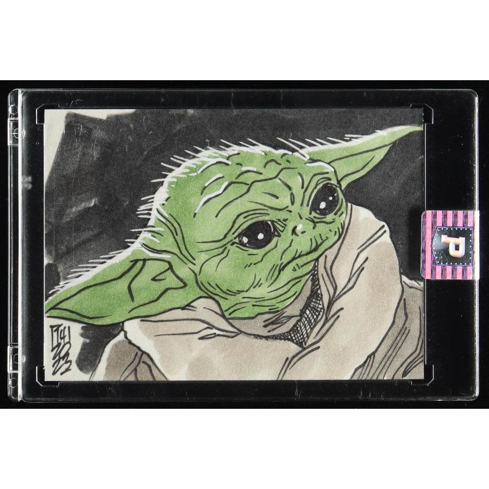 Grogu | Baby Yoda | Star Wars | Original Art Sketch Card by Tom Hodges ...
