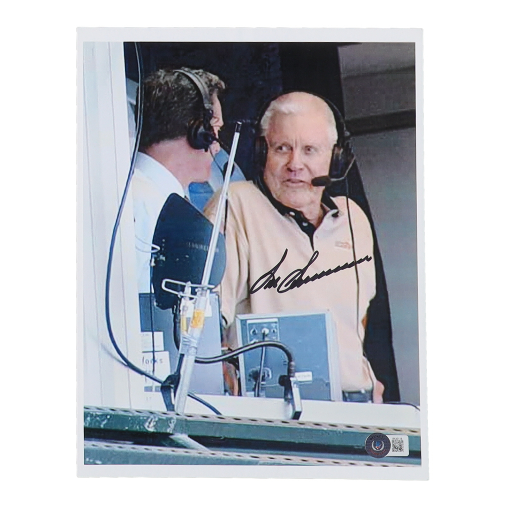 Lon Simmons Signed 8x10 Photo (Beckett) | Pristine Auction