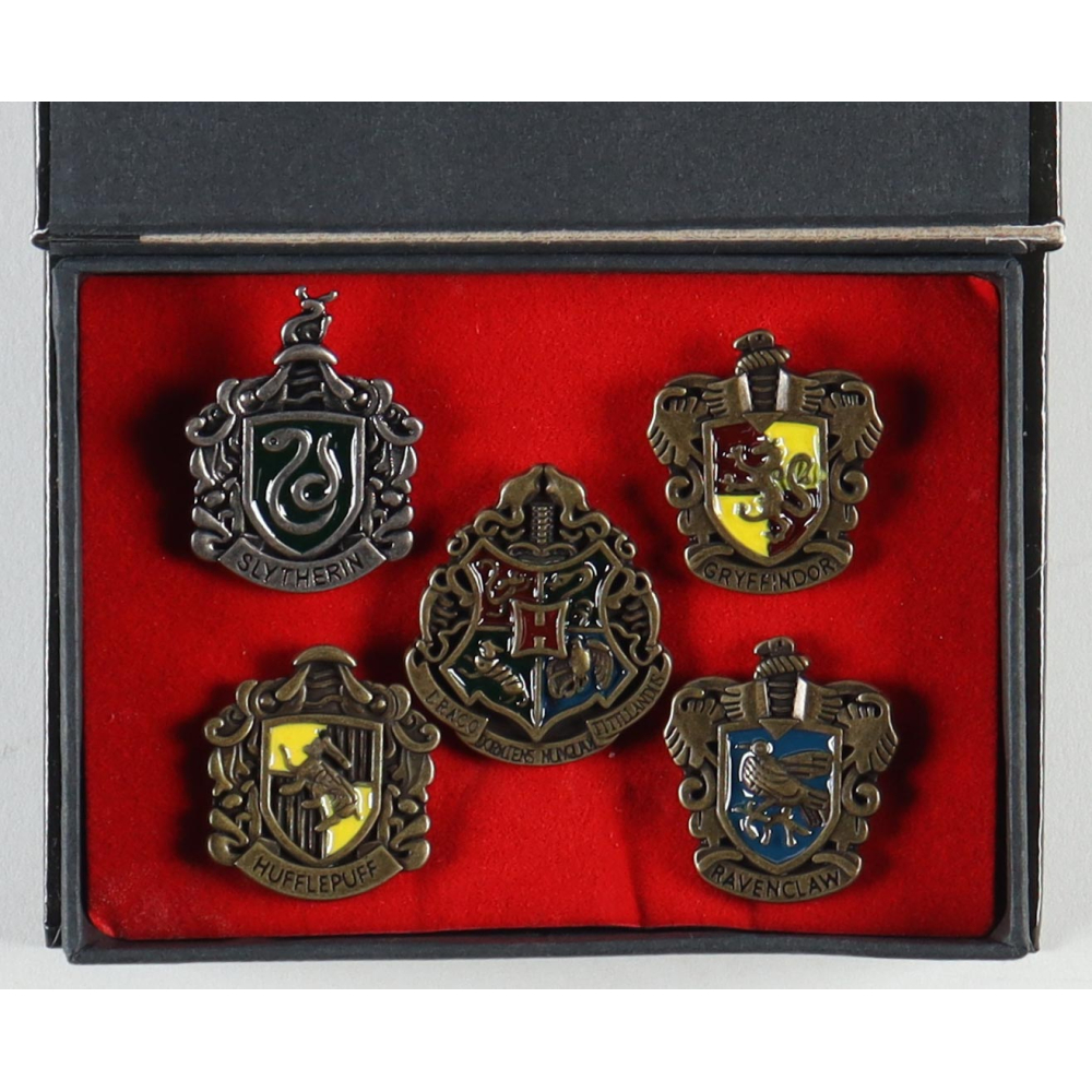 "Harry Potter" Set of (5) Pins with Display Box | Pristine Auction
